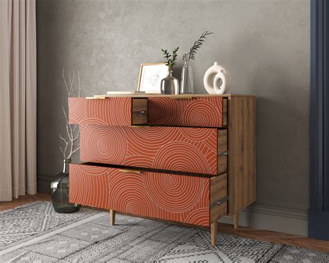 Комод с четыремя ящиками "Line" R22/red Красный арт R22/red – купить ...