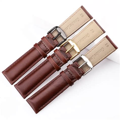 Black-Brown-Watchbands-18mm-19mm-20mm-21mm-22mm-24mm-High-Quality ...