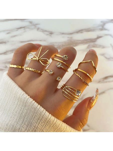Комплект колец Модель 16737 Бренд DLED Accessories Бижутерия женская ...