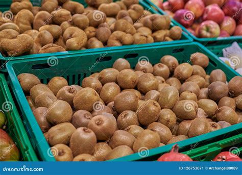 Kiwi on Display in the Store Stock Image - Image of gourmet, nutrition ...