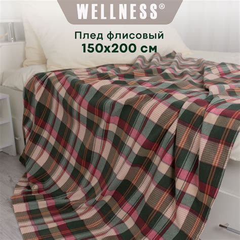 Плед флисовый Wellness теплый 150х200 см купить на OZON по низкой цене ...