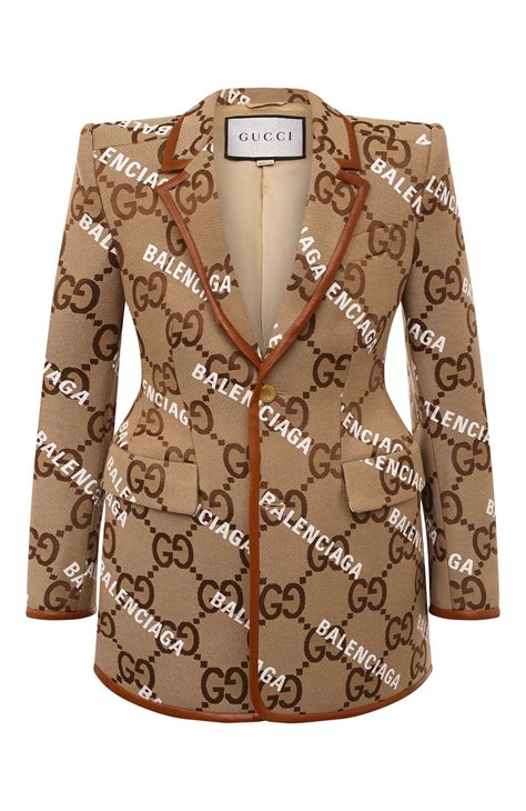 Мужской бежевый хлопковый пиджак GUCCI купить в интернет-магазине ЦУМ ...