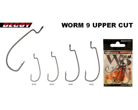 DECOY Worm 9 Upper Cut | Hameçon Texan