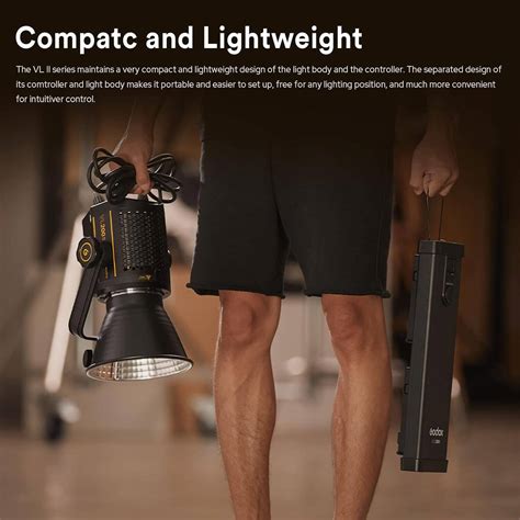 Godox Vl300 II Led Video Light, 320W 5600K Daylight-Balanced Bowens ...