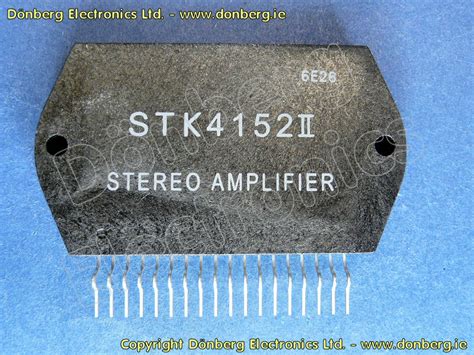 Semiconductor: STK4152II (STK 4152II) - 2-CHANNEL POWER AMPLIFIER ...