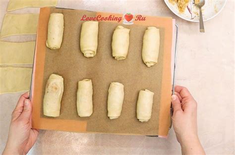 Постные трубочки с ореховой начинкой к чаю - LoveCooking.ru