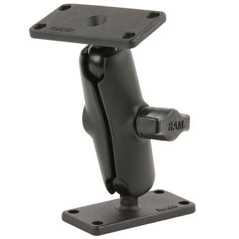 RAM Mount Double Ball Mount with Two 1.5" x 3" Plates RAM-B-102U-153 ...