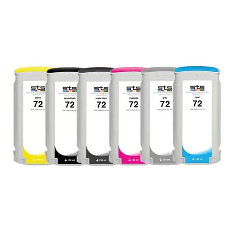 STS Inks HP 72 Ink Cartridge - 130 ml | C937 HP DesignJet 72 Ink