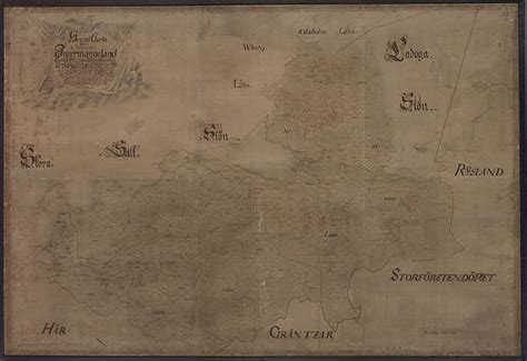 Ingermanland 1704, Anders Andersin | Map, Cartography, Vintage world maps