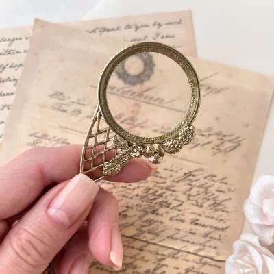 Винтажный кулон с лупой «Сад» от 1928 Jewelry