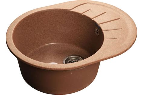 Мраморная мойка GRANFEST RONDO GF-R--580L чаша с крылом 579*445 мм ...