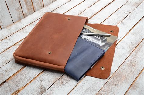 Leather folio leather portfolio Leather compendium. leather | Etsy