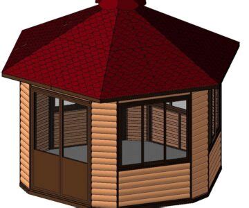 Беседка сборная из профильной трубы - Чертежи, 3D Модели, Проекты ...
