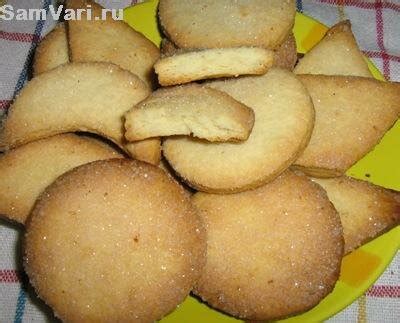 Печенье песочное.Рецепт с фото. Простое и вкусное печенье.