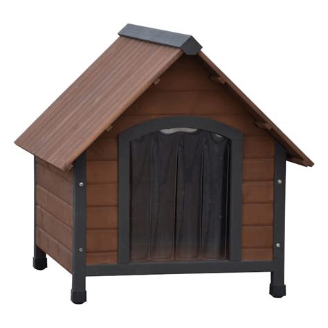 Клетка за кучета с пластмасови капаци Rustique Pet, кафява, 102x82x87 ...