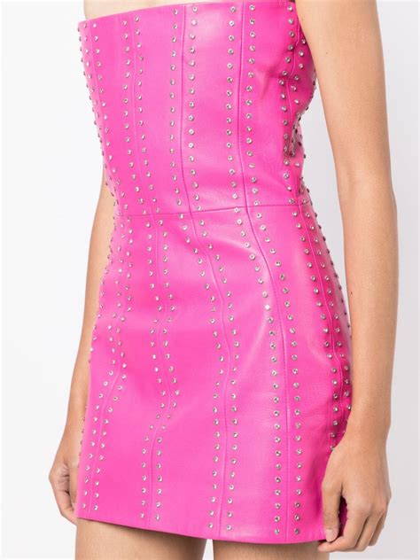 Retrofete Embellished Leather Dress - Farfetch