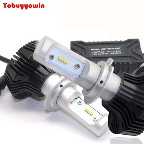 H7 Led Headlight Bulb Conversion Kit Dual High Low Beam 2Pcs 40W 6500K ...