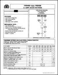 JGD IN5400 Series Datasheets. IN5408, IN5407, IN5400, IN5402, IN5401 ...