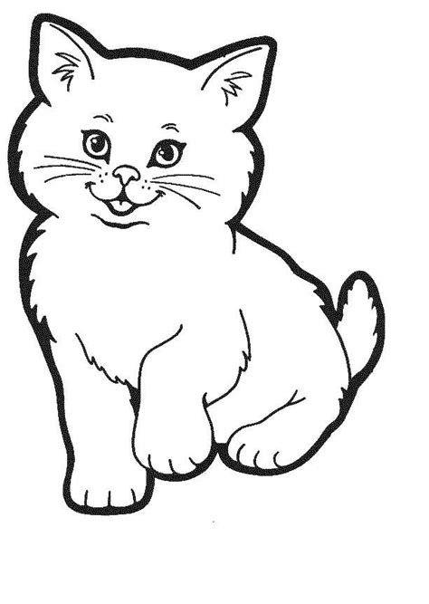 Раскраски котики, Раскраски детские.