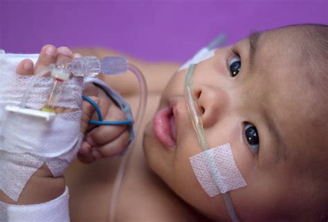 A Baby Boy With Oxygen In The Hospital Stock Photo - Download Image Now ...