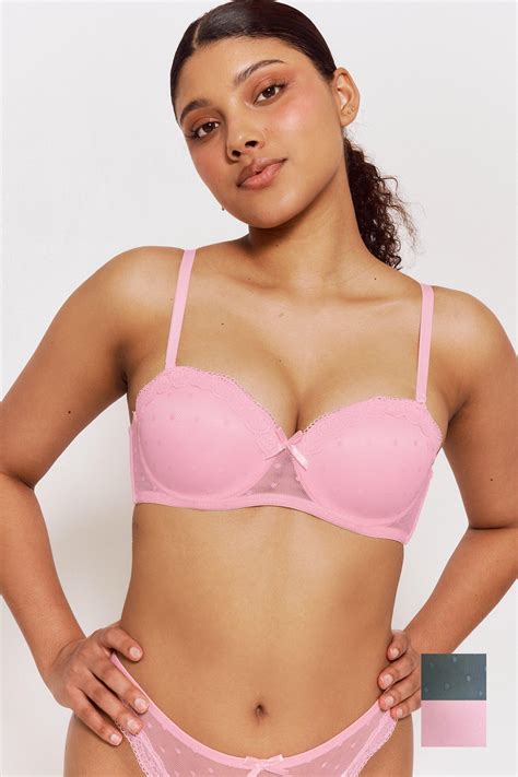 2 Pack Balconette Bras