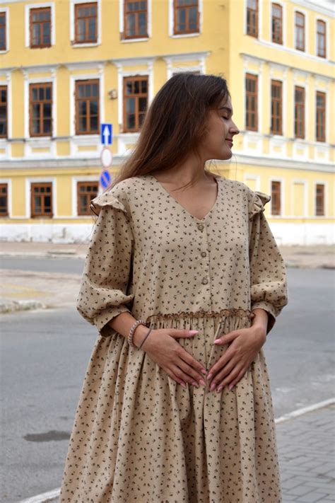 Платье из фланели, платье для беременных, тёплое платье в интернет ...