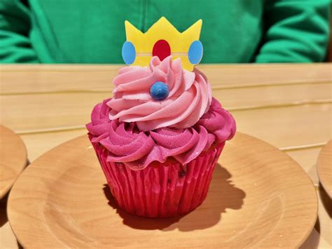 Princess Peach Cupcake at Toadstool Cafe - Make Life Lovely