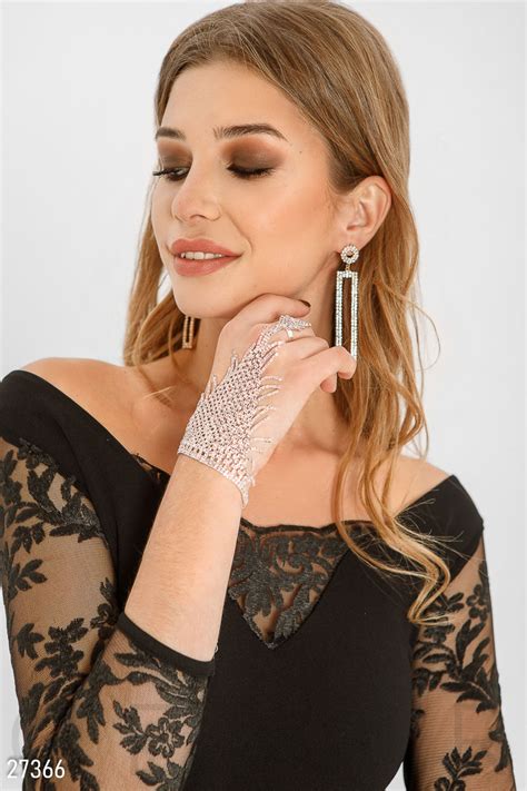 Вечерний слейв-браслет (№ 27366) ♡ Gepur - women clothes store
