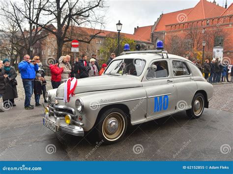 Classic Polish Car Warszawa on a Parade Editorial Image - Image of ...