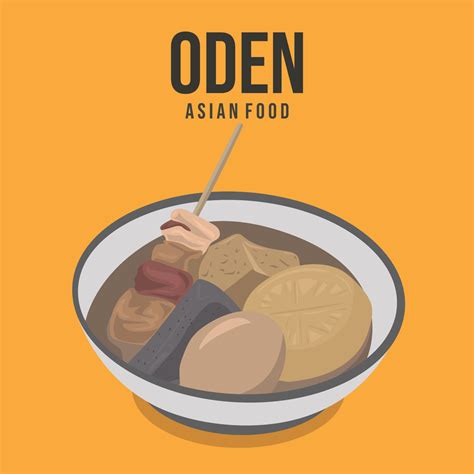 Asian food. Oden, Traditional Japanese food 15021776 Vector Art at Vecteezy