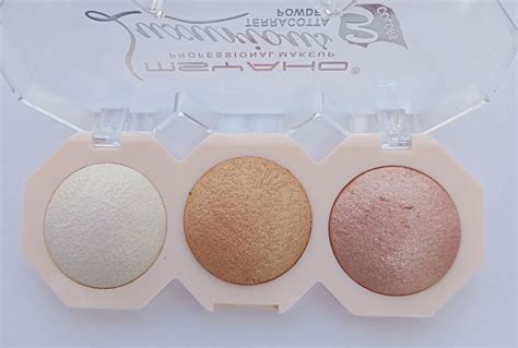 Msyaho Powder Highlighter Luxurious Палетка запеченных хайлайтеров из 3 ...