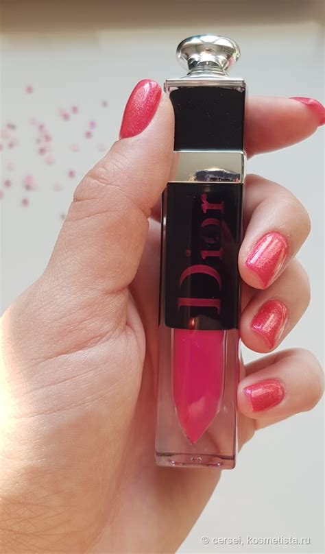 Моя любимая летняя помада Dior addict lacquer plump в оттенке 676 Dior ...