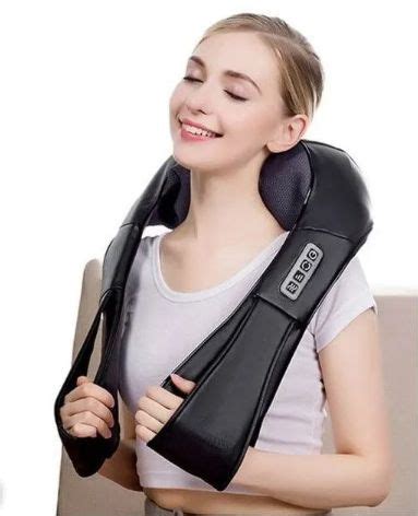 Массажер для шеи, плеч и спины Massager of Neck Kneading MS-090, черный ...