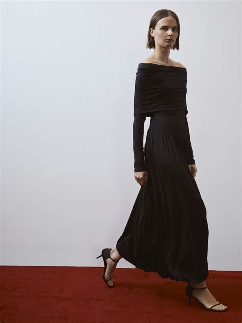 Платье Drape (Черный) купить в интернет-магазине 12 STOREEZ — Платья