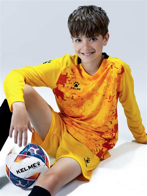 Детская вратарская форма KELME Long Sleeve Goalkeeper Suit (Оранжевый ...