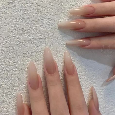 24 шт./коробка, Длинные акриловые лаки для ногтей, с клеем | AliExpress