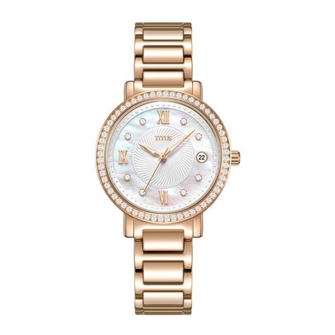 Chandelier 3 Hands Date Quartz Stainless Steel Women Watch W06-03200 ...