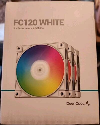 DeepCool FC120 WHITE 3 X Performance ARGB Fan 120 mm 3IN1 Factory ...