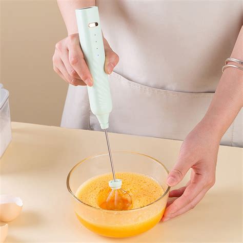 Electric Egg Beater 3 Speed Wireless Baking Milk Frother Multi Function ...