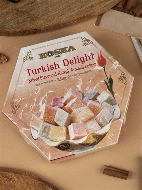 Турецкий рахат-лукум ассорти KOSKA 250гр. купить, цена 400 RUB: состав ...