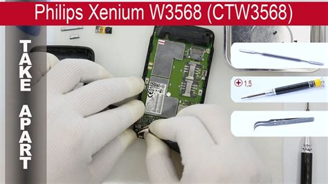 How to disassemble 📱 Philips Xenium W3568 (CTW3568) Take apart ...