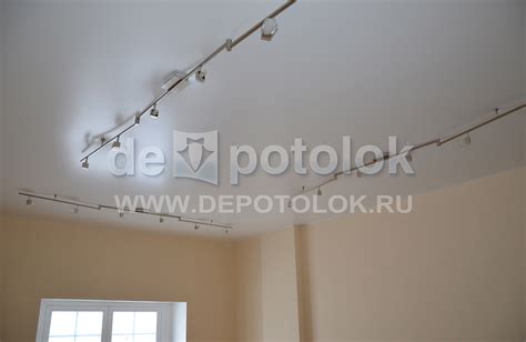 Сатиновые натяжные потолки фото