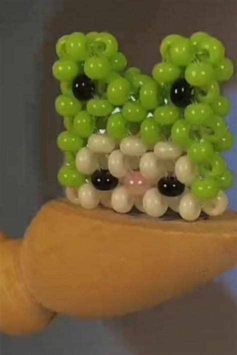 Фигурка из бисера🐈🐸 | Perline