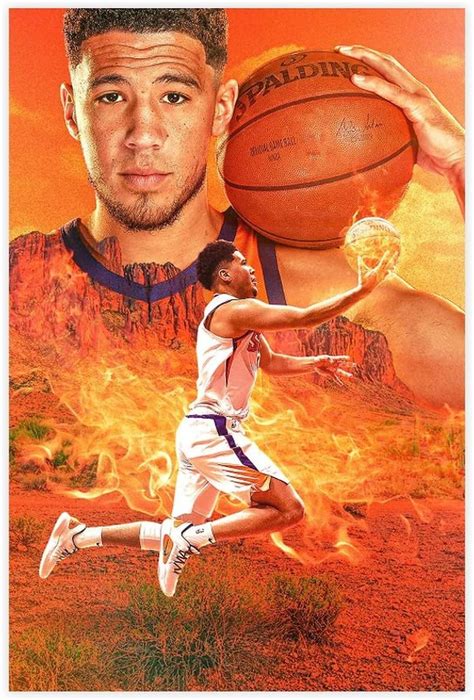 Amazon.com: Basketball Player Devin Booker HD Poster Canvas Poster Wall ...
