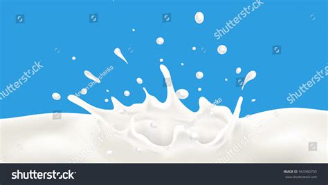 Milk Wave Splash Realistic Vector Illustration Stock Vector 563340703 ...
