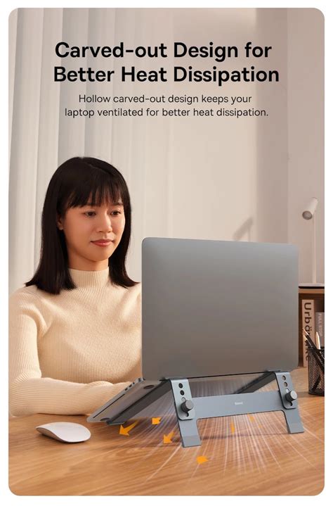 Подставка для ноутбука Baseus UltraStable Series Desktop Laptop Stand ...