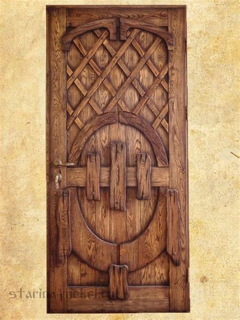 Дверь под старину Традиция | Rustic doors, Wooden doors, Wooden door design