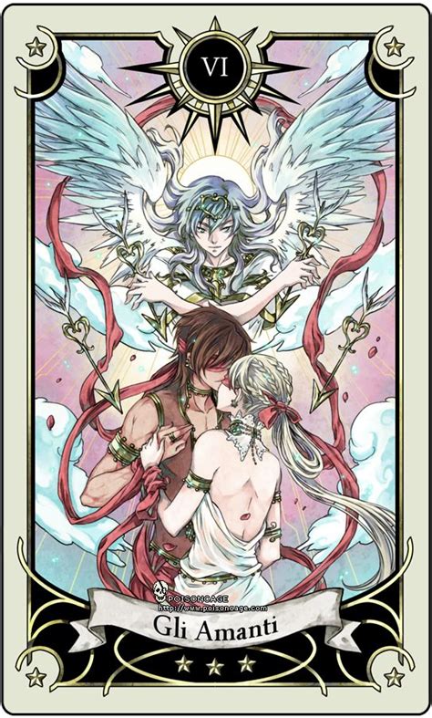 Tarot card 6- the lovers by rann-poisoncage | Искусство карт таро, Таро ...