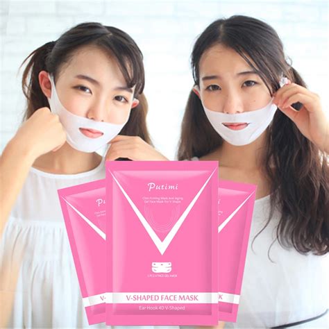 Маска-лифтинг для лица V shape Face Slim Check шейный лифтинг Очищающая ...