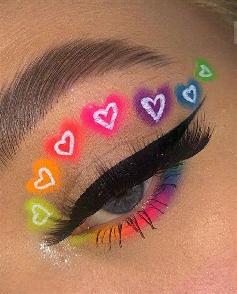 Maquillajeeeeee neon | Oog make up, Oogmake-up, Kleurrijke make-up